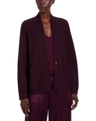 Click here for Eileen Fisher Wool High Collar Jacket prices