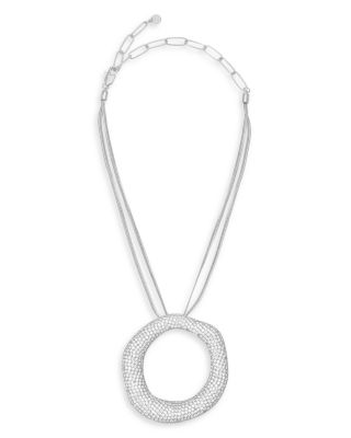 Click here for Ettika Pave Open Circle Pendant Necklace  12-17.5 prices