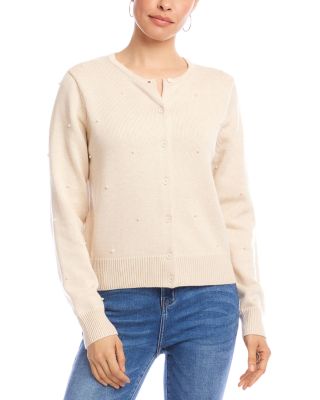 Click here for Karen Kane Faux Pearl Trim Cardigan prices