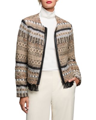 Click here for Nic+Zoe Textured Fringe Trim Jacket prices