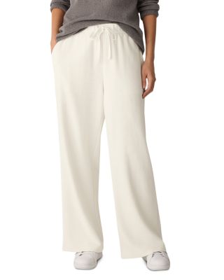 Click here for Eileen Fisher Waffle Double Knit Wide Ankle Pants... prices