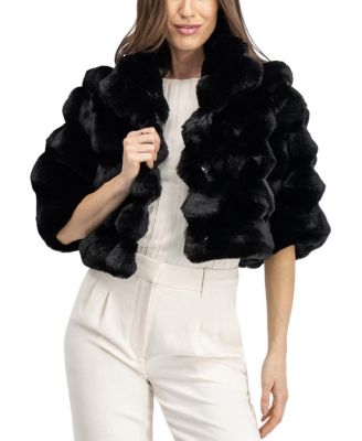 Click here for Lyla Grant Faux Fur Chinchilla Bolero prices