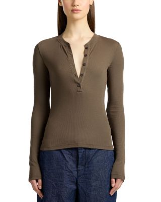 Click here for Cotton Citizen Verona Henley Top prices