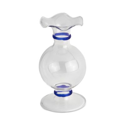 Click here for Tizo Glass Bubble Vase with Amber Band prices