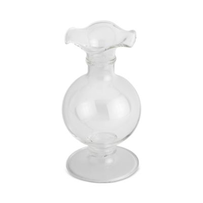 Click here for Tizo Glass Bubble Vase with Amber Band prices