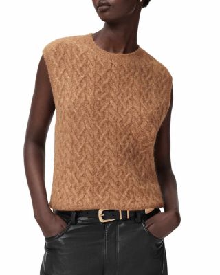 Click here for Allsaints Sirius Cable Sweater Tank Top prices