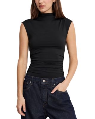 Good American Womens Weightless Sleeveless Top  Regular and Plus - Black