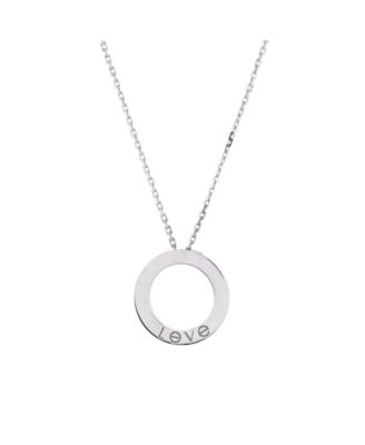 Click here for Pre-Owned Cartier Love Pendant Necklace 18K White... prices