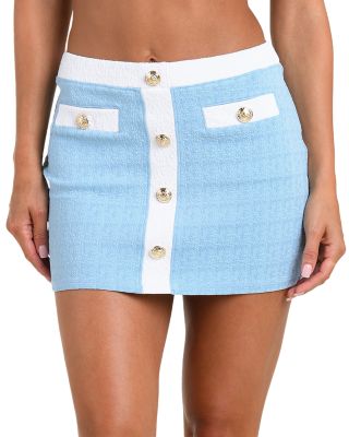 Click here for LAgence Coco Color Blocked Skirt Cover Up prices