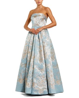 Click here for Mac Duggal Floral Brocade A Line Gown prices