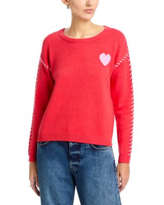 Click here for T Tahari Long Sleeve Crewneck Intarsia Sweater prices