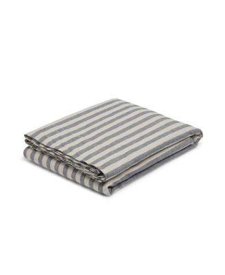 Click here for Piglet in Bed Pembroke Stripe Linen Blend Flat She... prices