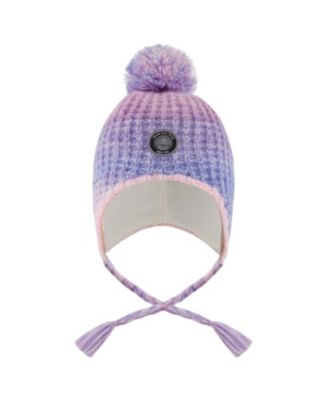 Click here for Deux par Deux Girls Lined Peruvian Knit Pompom Hat... prices