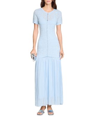 Click here for Sandro Beaded Knit Maxi Dress prices