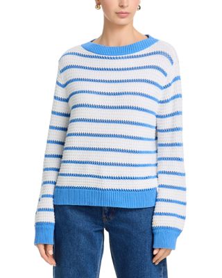 Click here for French Connection Teddy Knit Open Stripe Boat Neck... prices