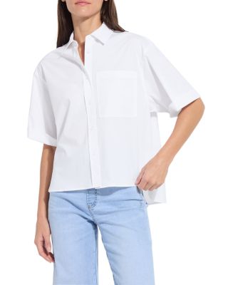 Click here for Lysse Corinna Oversized Cropped Shirt prices