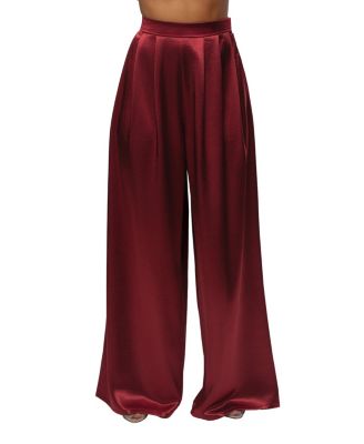 Click here for Jluxlabel Satin Bliss Pleated Pant prices