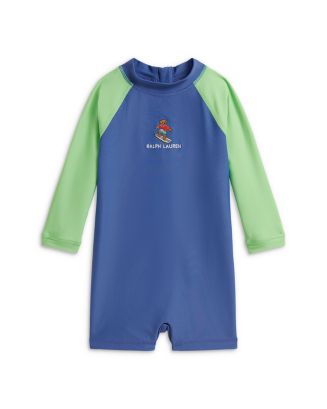 Ralph Lauren Polo Boys' Polo Bear Rash Guard Shortall - Baby ...