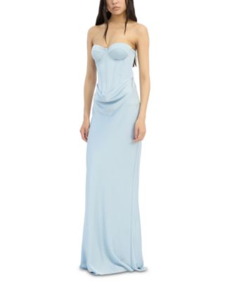 Click here for Rotate Satin Corset Maxi Dress prices