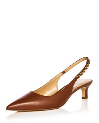 Click here for Michael Kors Womens Marcia Kitten Heel Slingback P... prices
