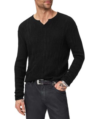 Click here for John Varvatos Vinny Broken Pattern Henley Shirt prices