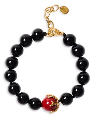 Click here for Chan Luu Coral Encased Jasper Onyx Beaded Bracelet prices