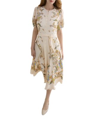 Click here for Hobbs London Alma Silk Paisley Dress prices