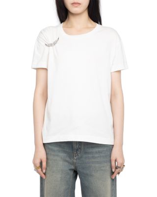 Click here for Zadig & Voltaire Suzan Wing Brooch T Shirt prices