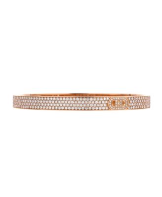 Click here for Pre-Owned HERMES H dAncre Bracelet 18K Rose Gold w... prices