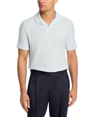 Click here for Vince Macro Honeycomb Cabana Johnny Collar Shirt prices