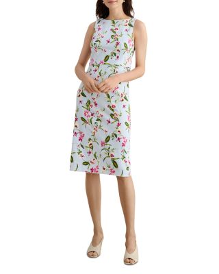 Click here for Hobbs London Petites Freda Floral Shift Dress prices