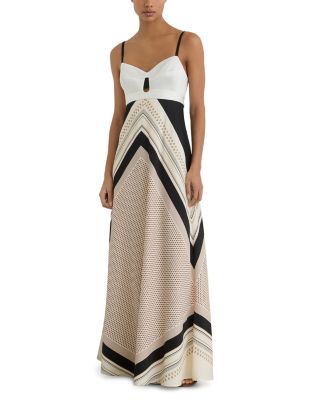 Click here for Reiss Petites Myra Scarf Print Maxi Dress prices
