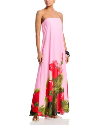 Click here for Aqua Strapless Maxi Dress - Exclusive prices