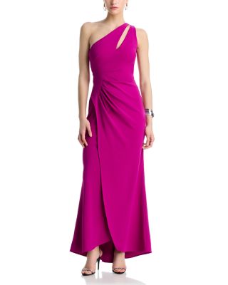 Click here for Aqua Cutout One Shoulder Gown - Exclusive prices