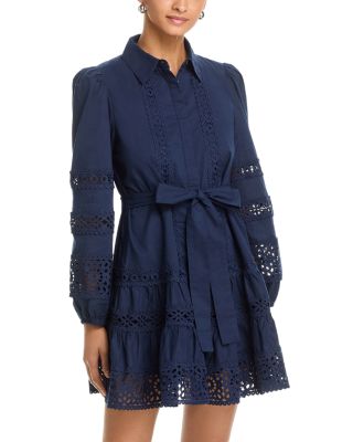 Click here for Layered with Love Aubrey Tie Front Shirt Dress prices