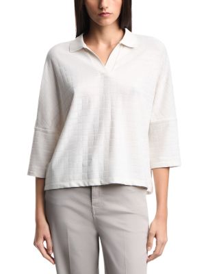 Click here for Emporio Armani Jersey Jacquard Polo Top prices