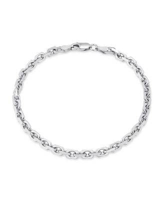 Click here for Oradina Sterling Silver Captain Link Bracelet prices