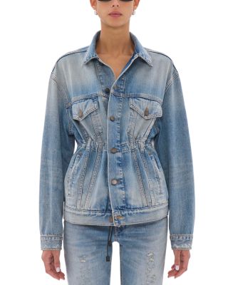 Click here for Haikure Clay Broken Jean Jacket in Celestial prices