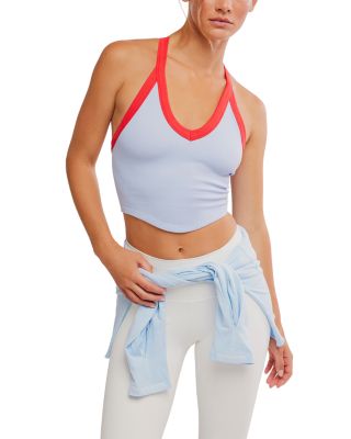 Click here for Free People All Clear V Neck Colorblocked Top prices