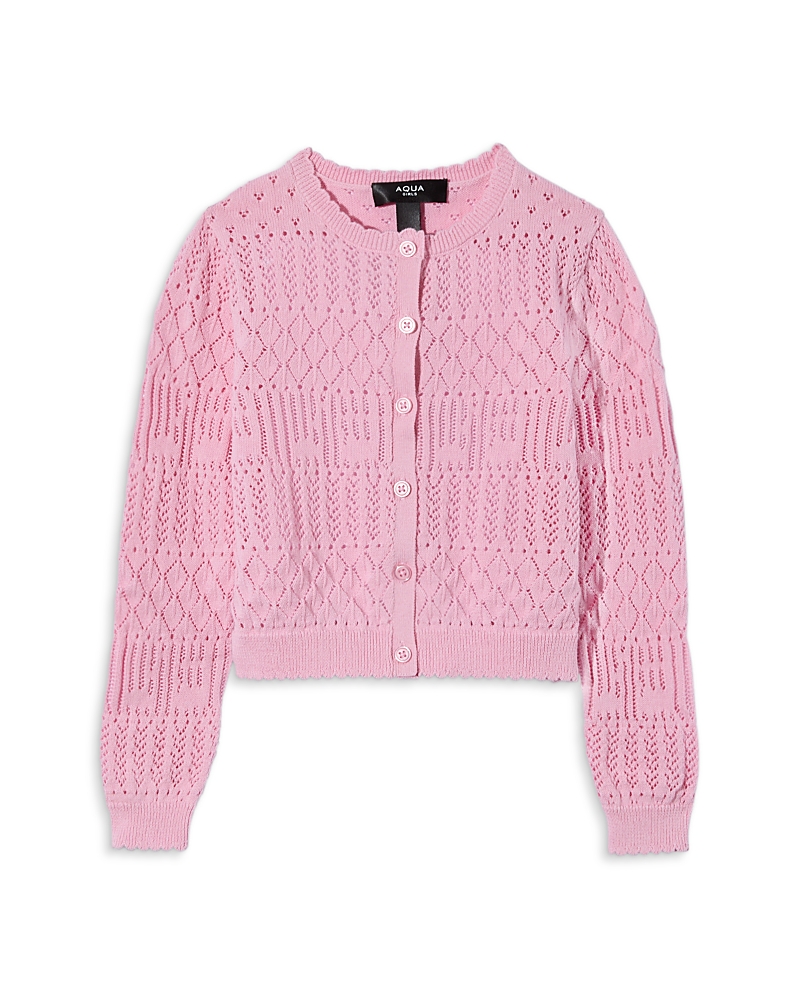 Click here for Aqua Girls Pointelle Cardigan Big Kid - Exclusive prices