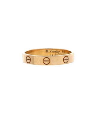 Click here for Pre-Owned Cartier Love Wedding Band Ring 18K Gold prices