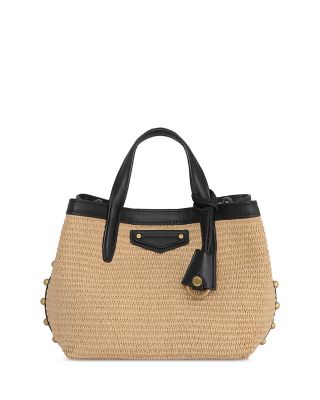 Click here for Rebecca Minkoff Riley Small Raffia Tote Bag prices