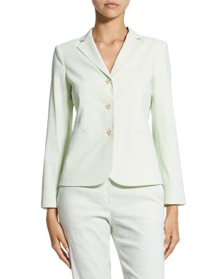 Click here for Theory Shrunken Linen Blend Jacket prices