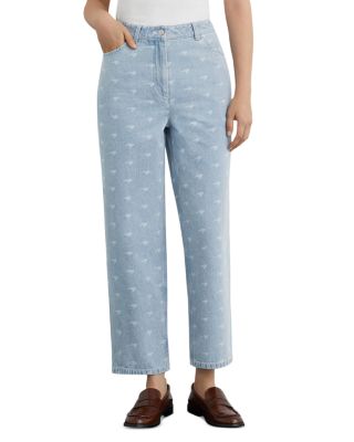 Click here for Reiss Clairo Speedmark Interest Denim Jeans in Sof... prices