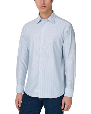 Click here for Boggi Milano Regular Fit Japanese Jersey Stripe Sh... prices