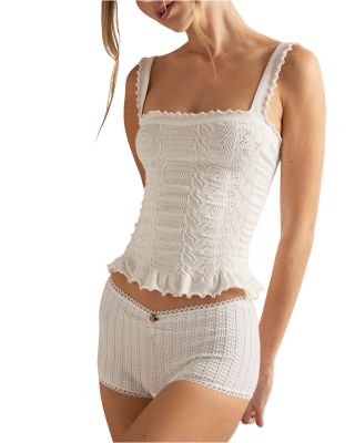 Click here for Free People So Soft Femme Square Neck Top prices