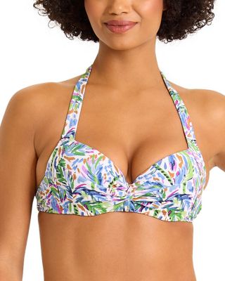 Click here for Tommy Bahama Poolside Palms Underwire Halter Bikin... prices