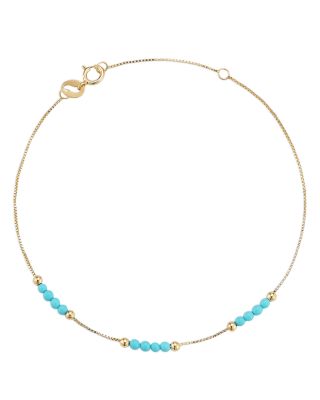 Click here for Moon & Meadow 14K Yellow Gold Turquoise & Polished... prices