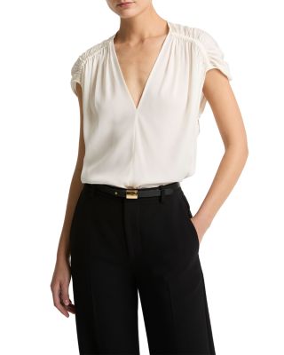 Click here for Vince Gathered Cap Sleeve Blouse prices