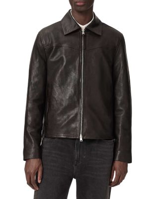 Click here for Allsaints Tune Regular Fit Leather Jacket prices